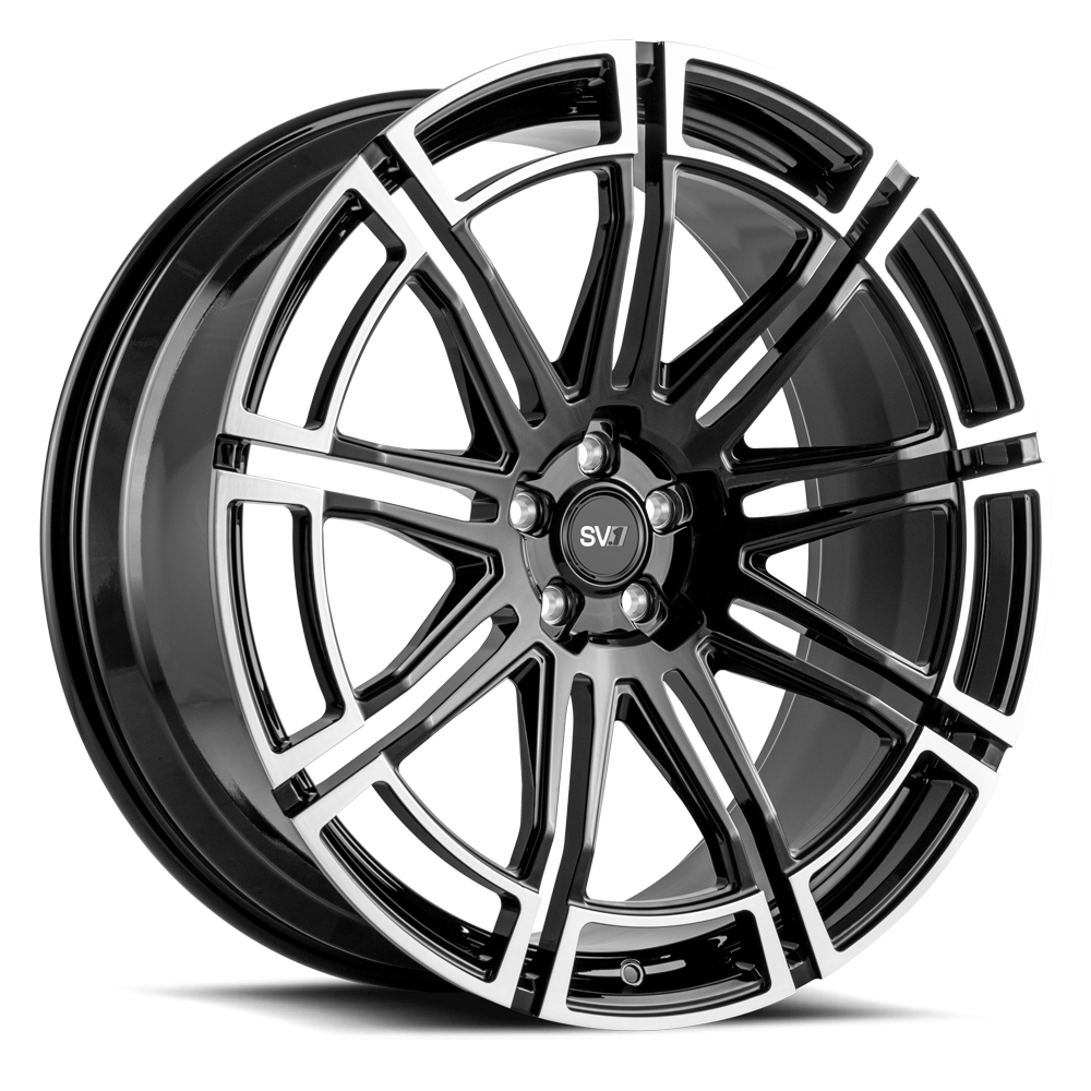 X3 Gloss Black / Brushed accent - Savini Wheels