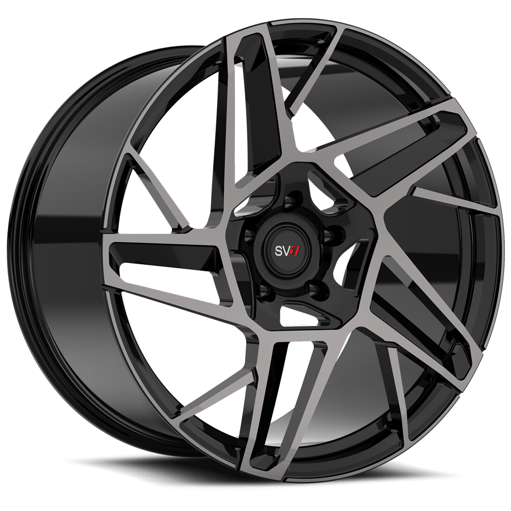 R5 Gloss Black with Double Dark Tint - Savini Wheels