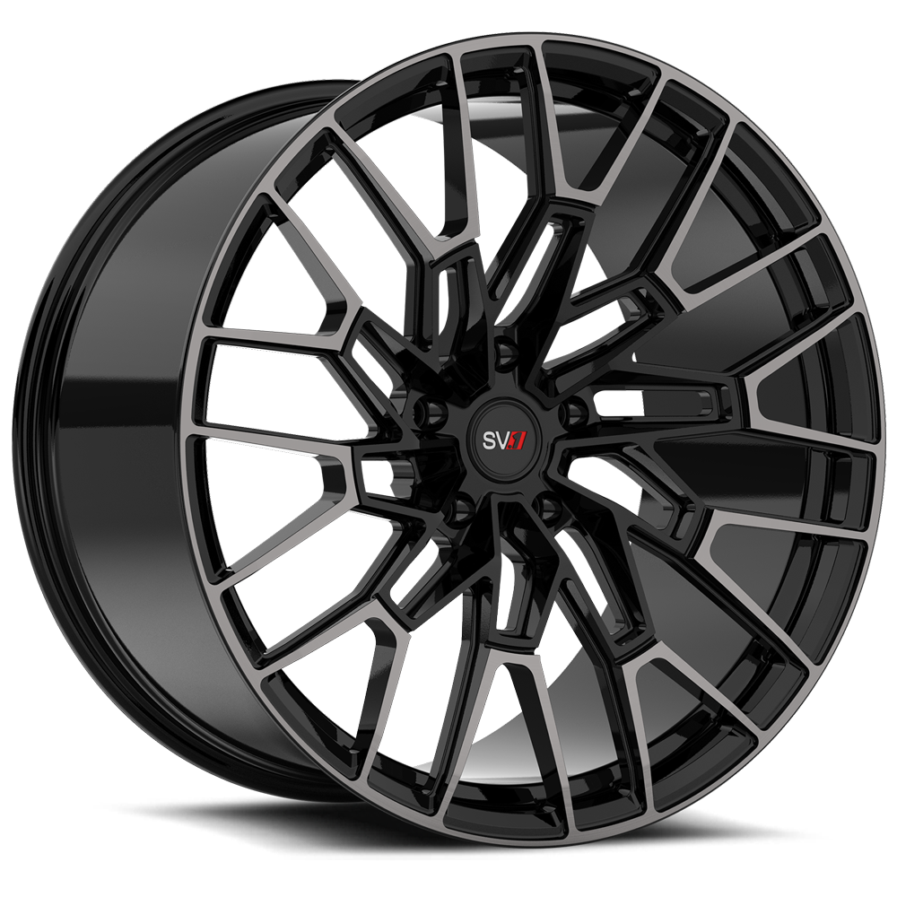 R7 Gloss Black with Double Dark Tint - Savini Wheels