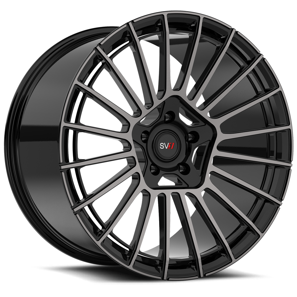 R8 Gloss Black with Double Dark Tint - Savini Wheels